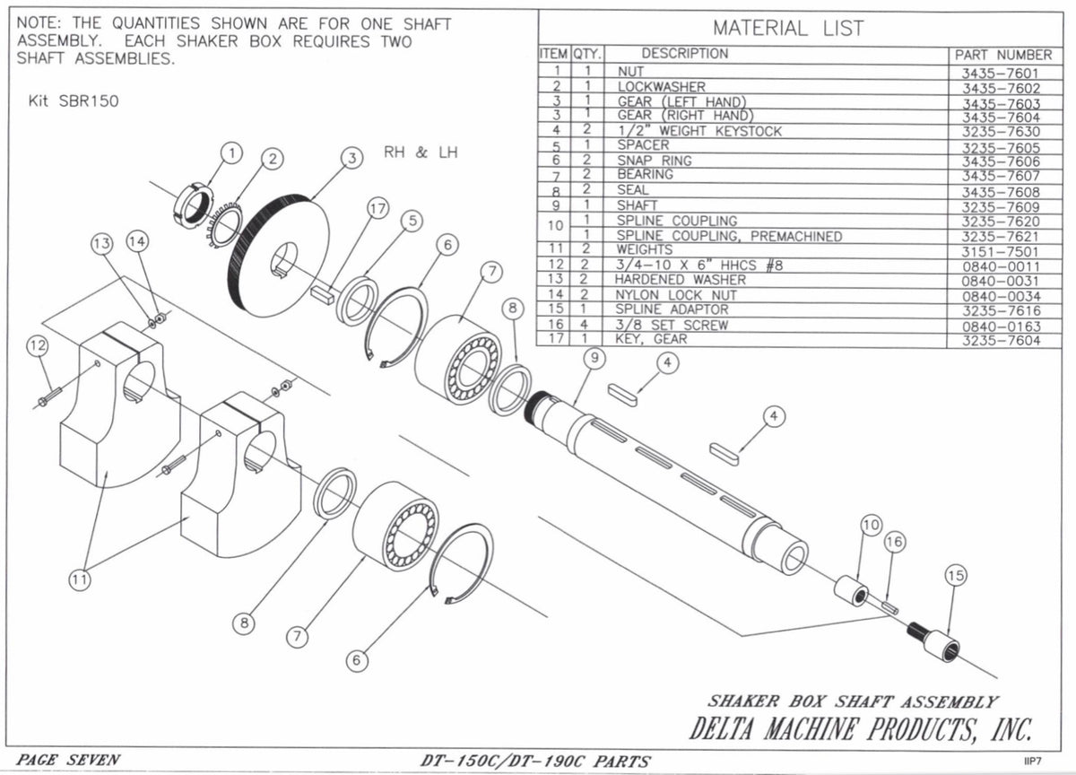 Shaker Box Shaft Assembly – Delta Plows
