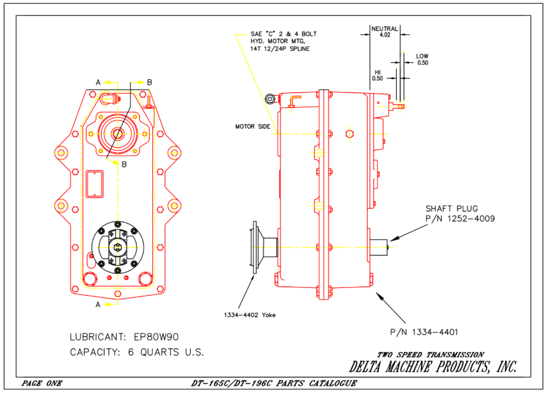 Two Speed Transmission – Delta Plows
